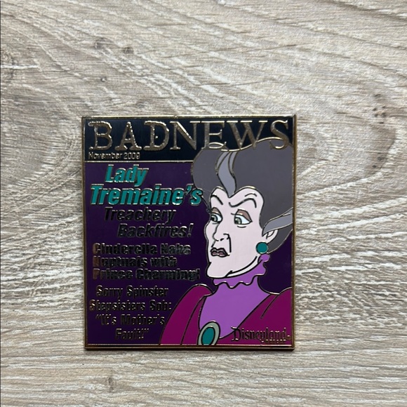 Disney | Jewelry | Disneyland Lady Tremaine Pin | Poshmark